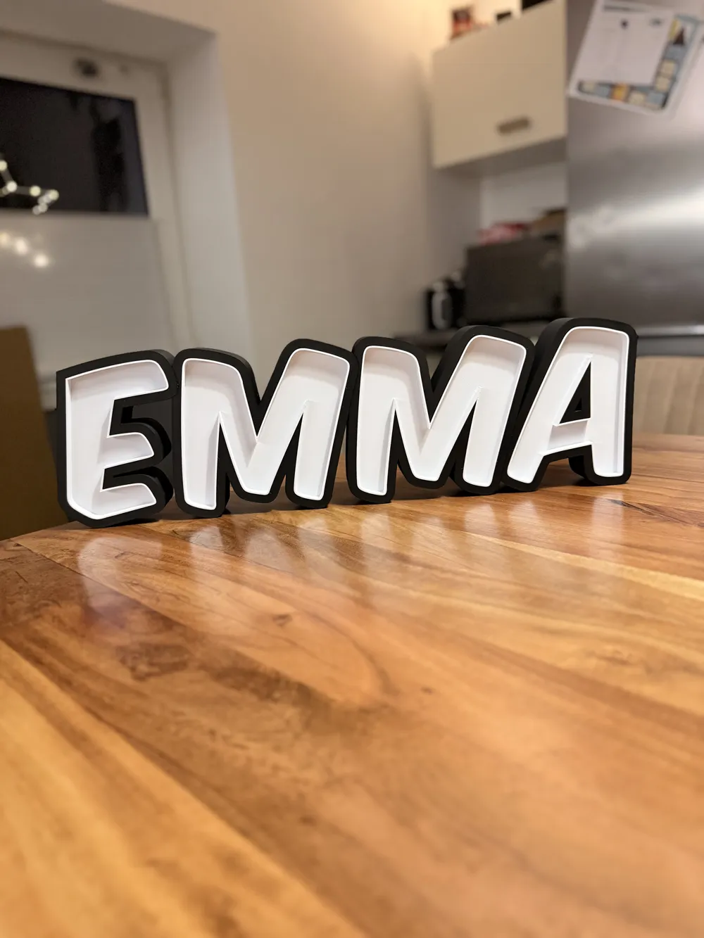 Emma LED Name Lamp Lightbox - Free 3D Print Model - MakerWorld