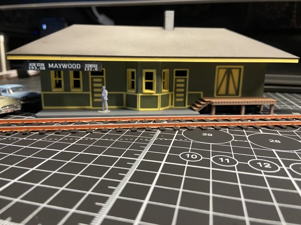 Maywood Railroad Depot, HO Scale - Free 3D Print Model - MakerWorld