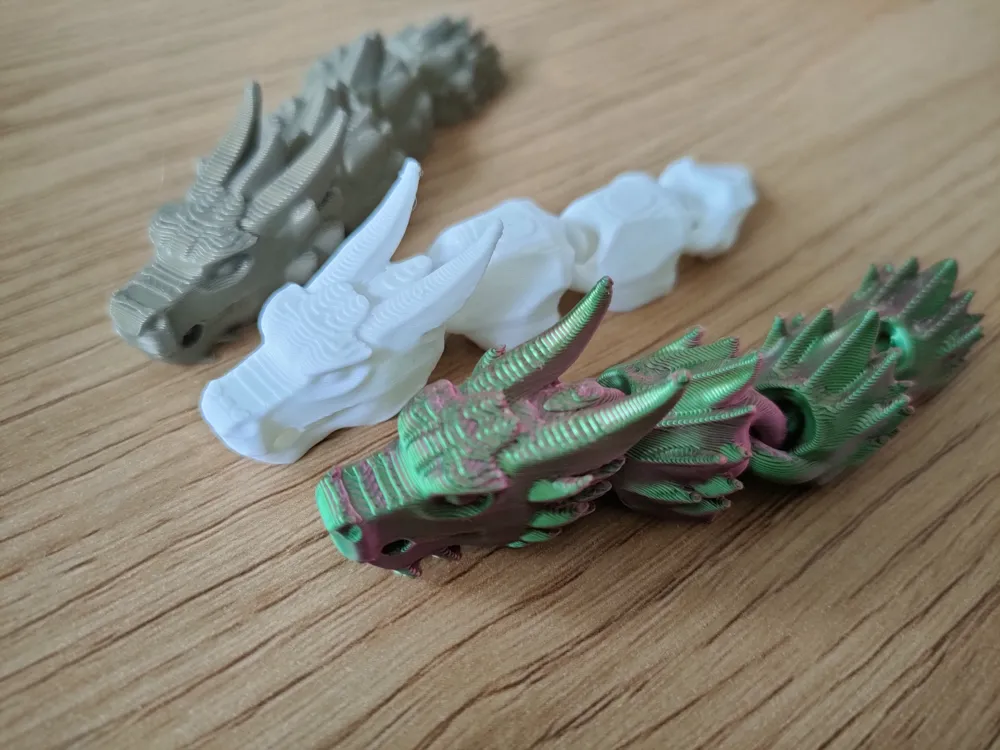 Articulated Dragon Keychain - Strong Links - Free 3D Print Model ...
