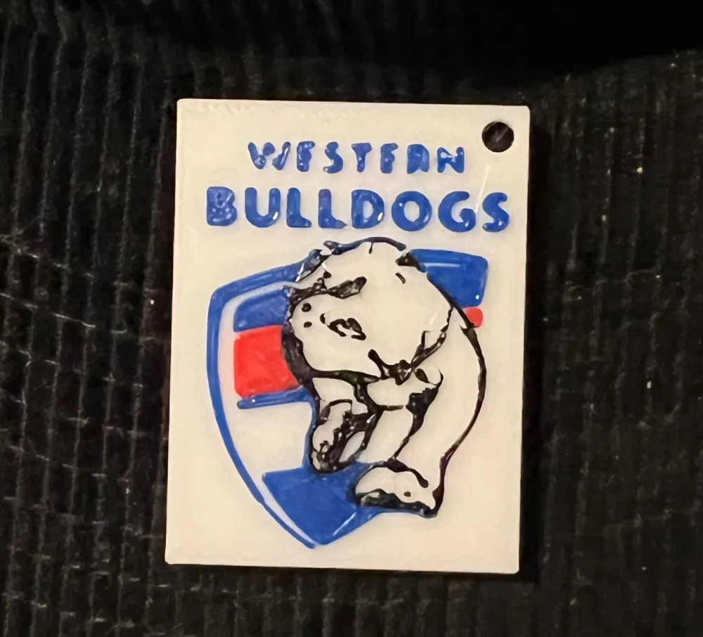 AFL Western Bulldogs Keychain by Blossom2023 - MakerWorld