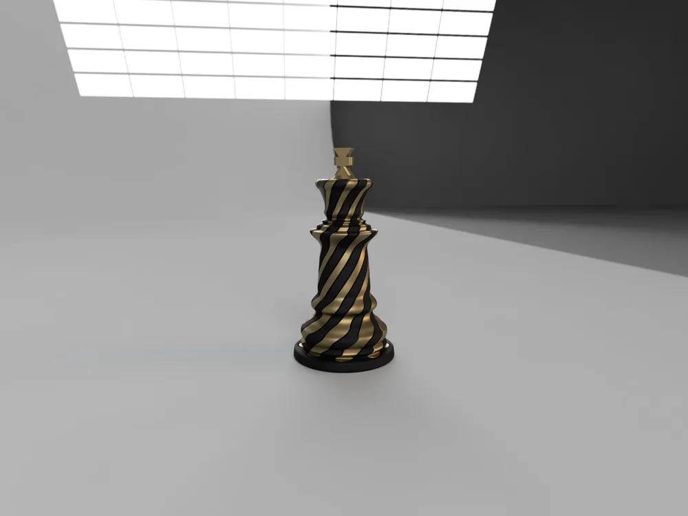 UPDATED! KING CHESS PIECE PASSTHROUGH V2 STRONGER - Free 3D Print Model ...