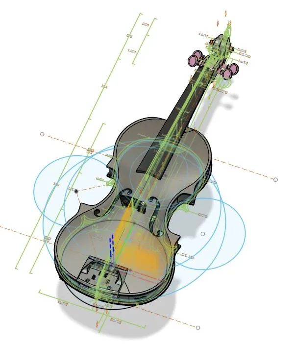 1/8 size Functional Violin - Free 3D Print Model - MakerWorld