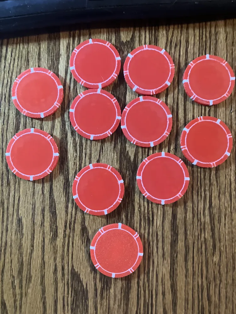 Numbered Poker Chips for drawings - Free 3D Print Model - MakerWorld