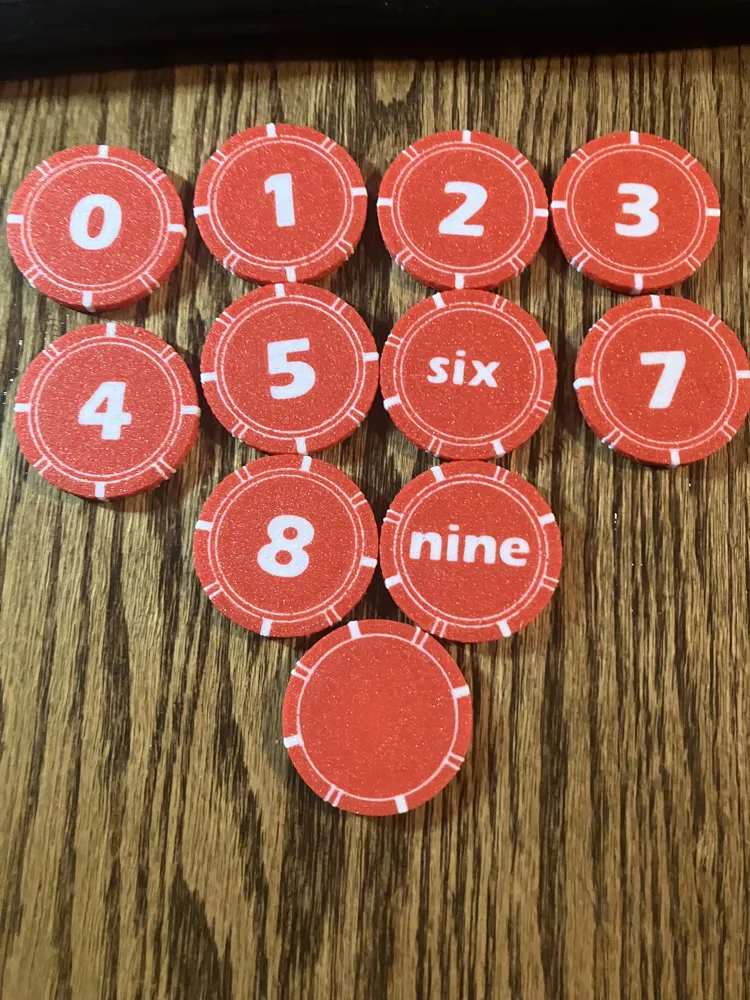 Numbered Poker Chips for drawings - Free 3D Print Model - MakerWorld