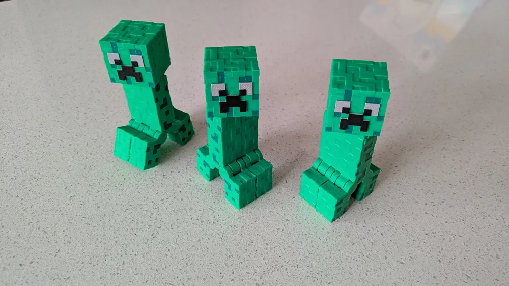 Articulated Minecraft Creeper by Bungleboy MakerWorld: Download Free 3D ...