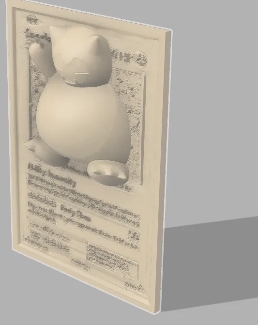 snorlax pokemon card 3d by Cosmotech 3D - MakerWorld