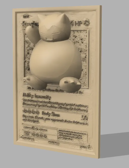 snorlax pokemon card 3d by Cosmotech 3D - MakerWorld