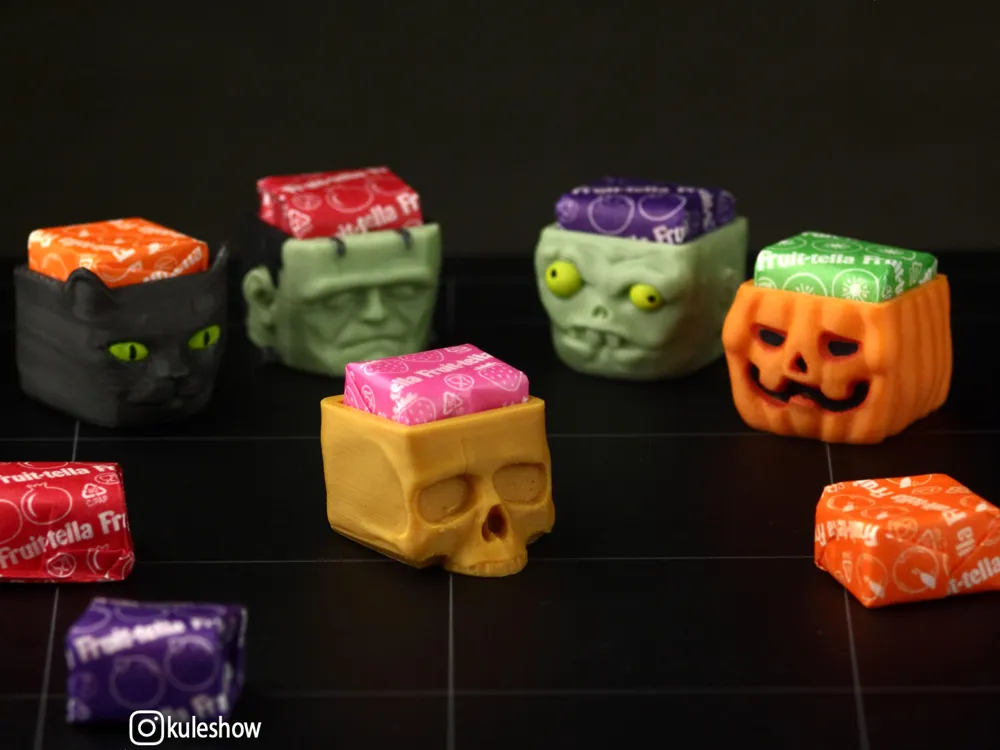 Cube Heads - Halloween set by bigovereasyMakerWorld: Download Free 3D ...