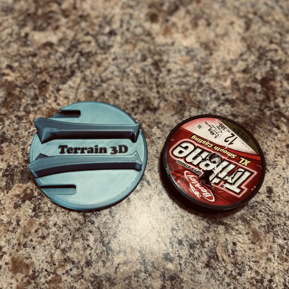 Fishing Line Spool Holder Version 2 (compact) by TERRAIN 3D - MakerWorld