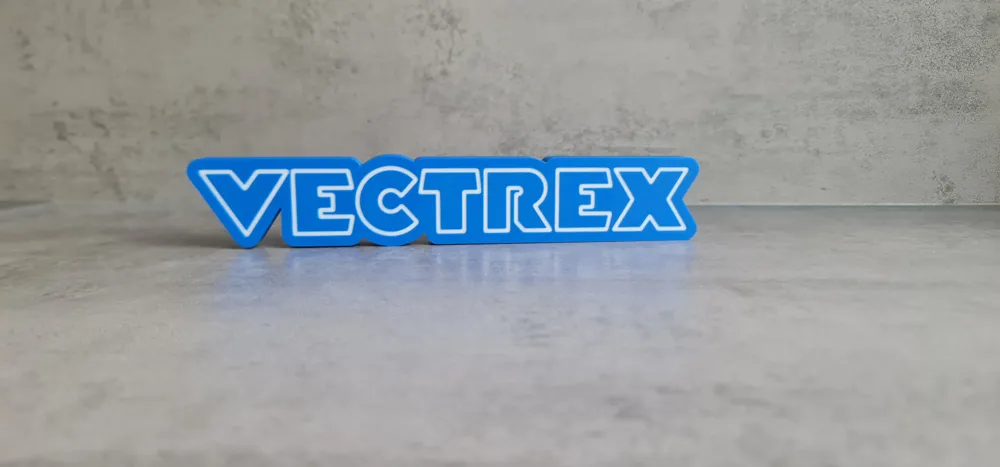 Vectrex logo / sign - Free 3D Print Model - MakerWorld