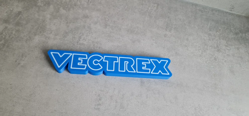 Vectrex logo / sign - Free 3D Print Model - MakerWorld