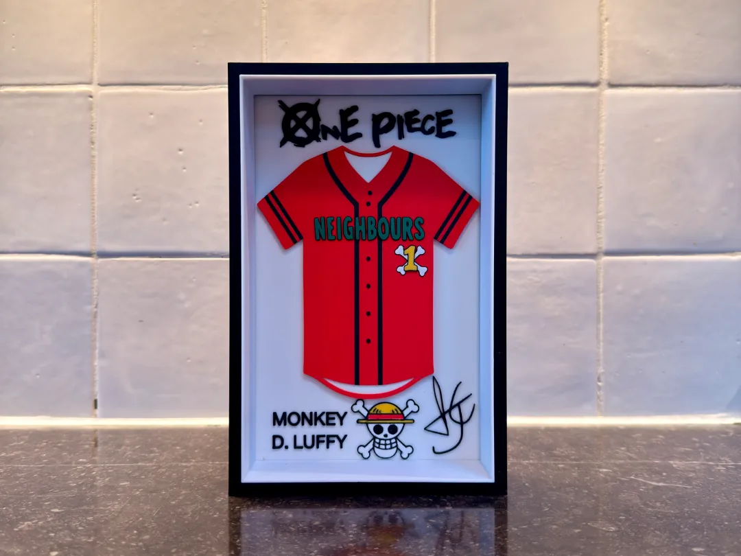 Monkey D. Luffy - One Piece - Jersey Frame - Free 3D Print Model ...