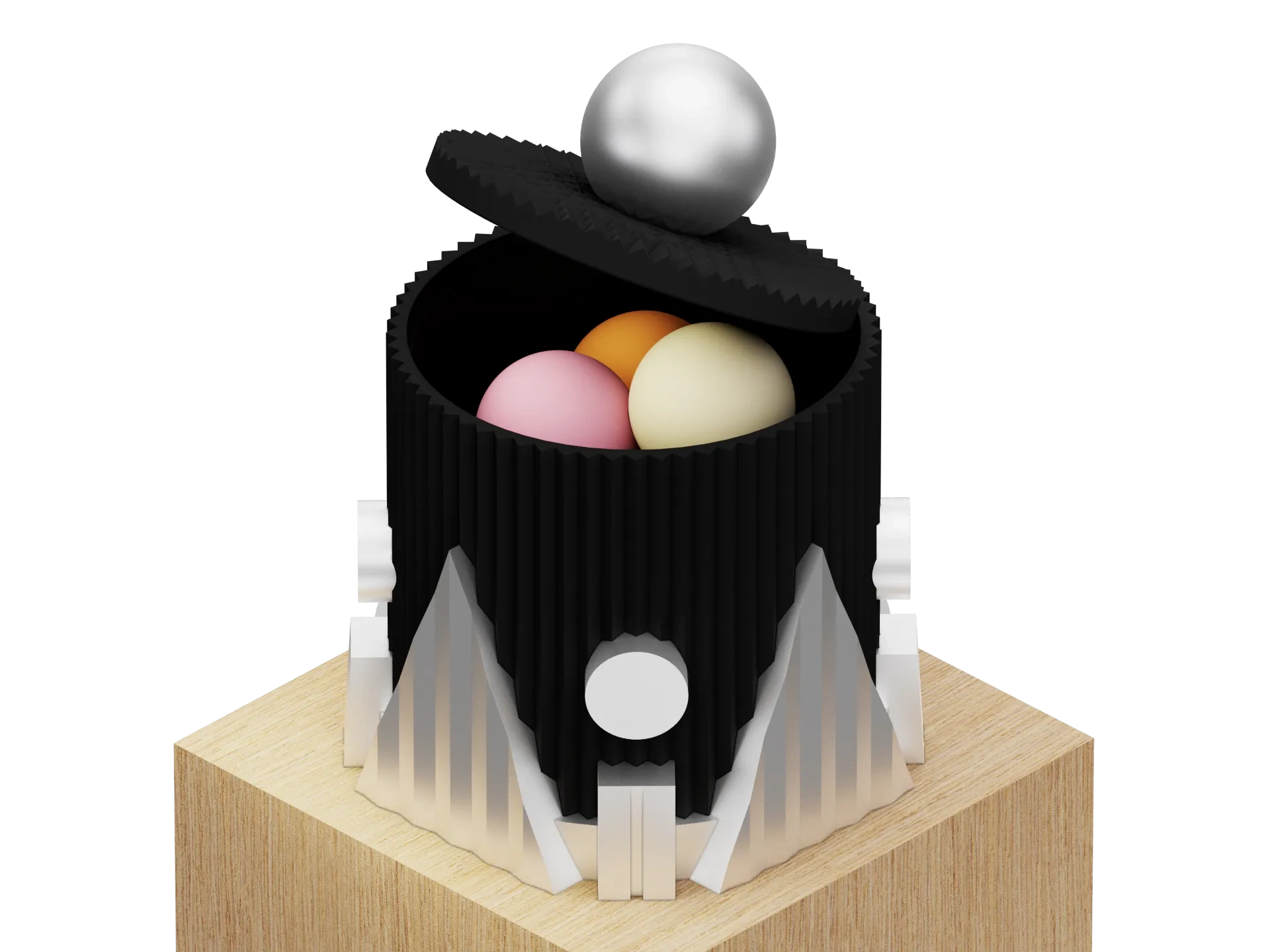 装饰艺术风格桶 Art Deco Style Bucket,Ideal for bath bombs by KTX992 - MakerWorld