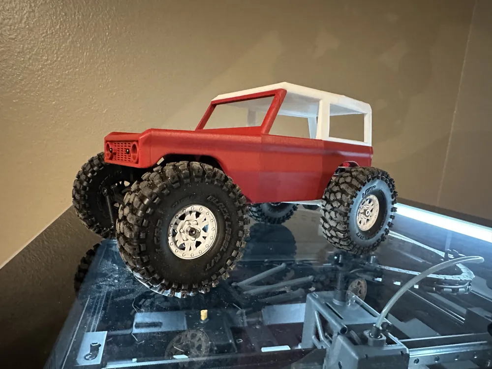 PINCHED FORD BRONCO SCX24 BODY RC CRAWLER 1/24 RC - Free 3D Print Model ...