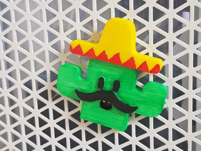 Cactus With Sombrero Fridge Magnet (Bumbo Cactoni) by Necromancer8251 ...