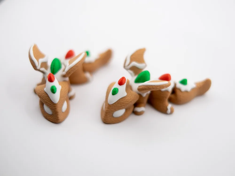Mini Gingerbread Dragon by Printzee MakerWorld: Download Free 3D Models
