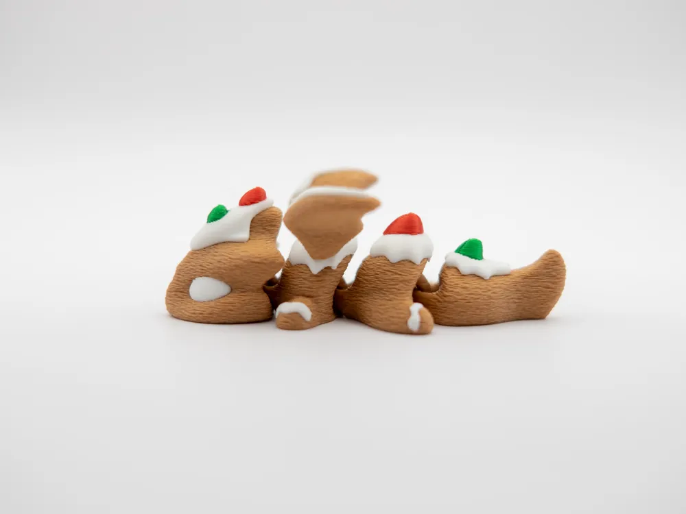 Mini Gingerbread Dragon by Printzee MakerWorld: Download Free 3D Models