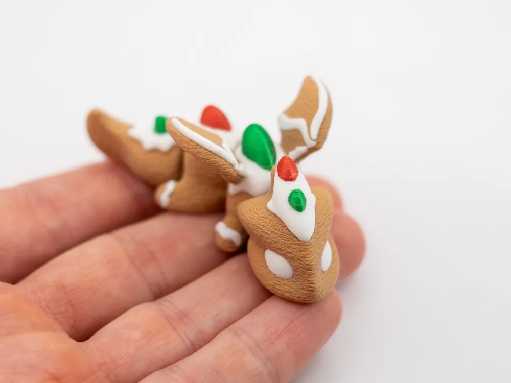 Mini Gingerbread Dragon by Printzee MakerWorld: Download Free 3D Models