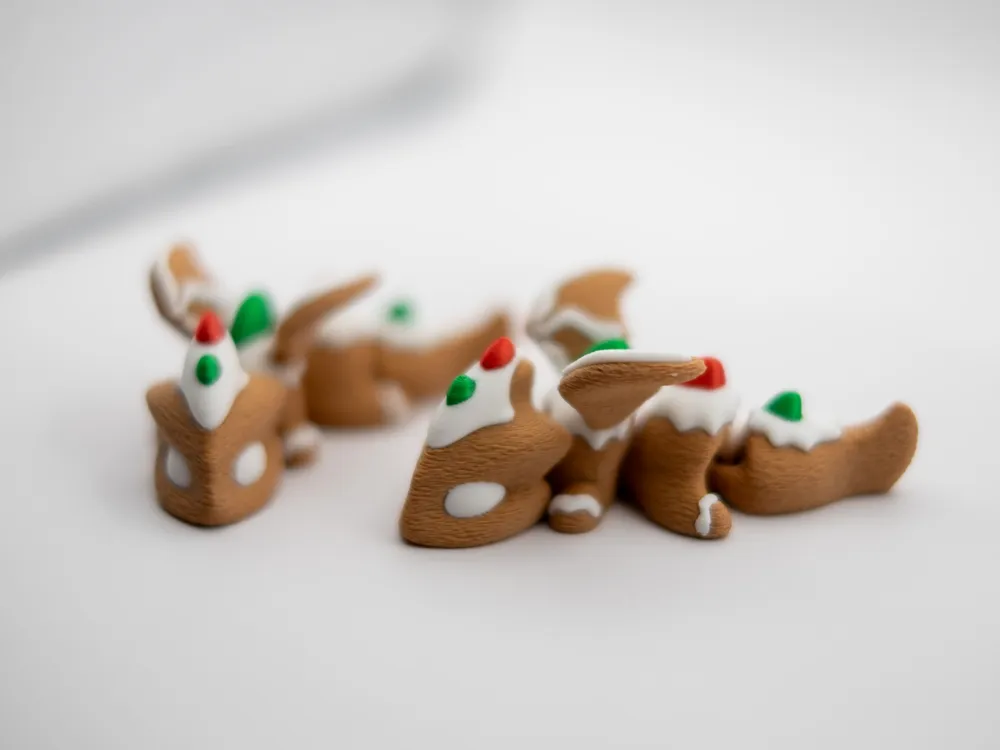 Mini Gingerbread Dragon by Printzee MakerWorld: Download Free 3D Models