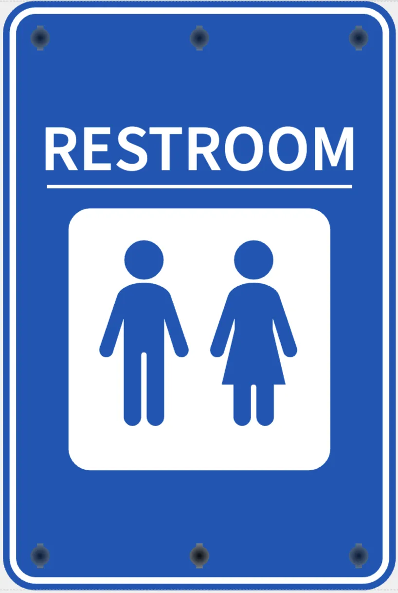 Restroom Sign (Veritical) by spuder MakerWorld: Download Free 3D Models