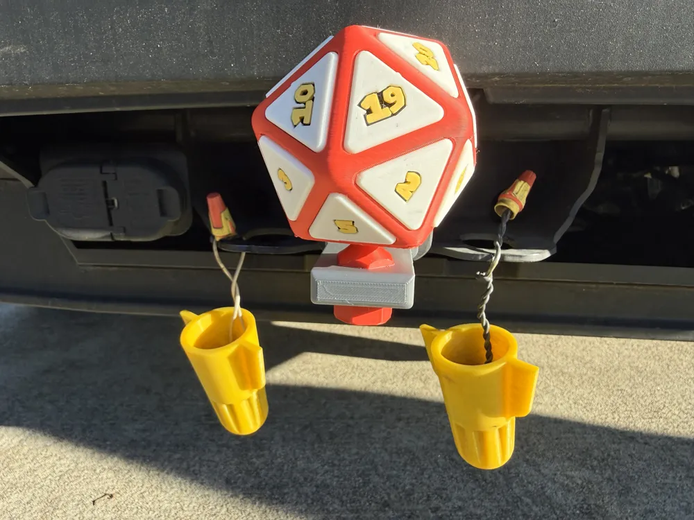 Mario Party D20 Tow Hitch Ball – (2” Receiver) - Free 3D Print Model ...