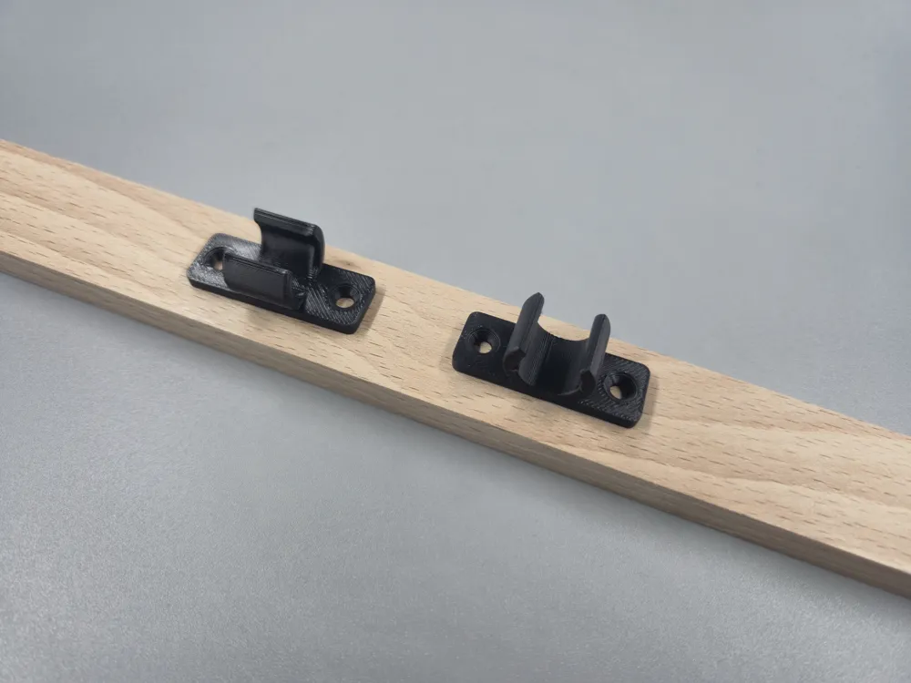 Clip set for 8/10/12 mm round rods - Free 3D Print Model - MakerWorld