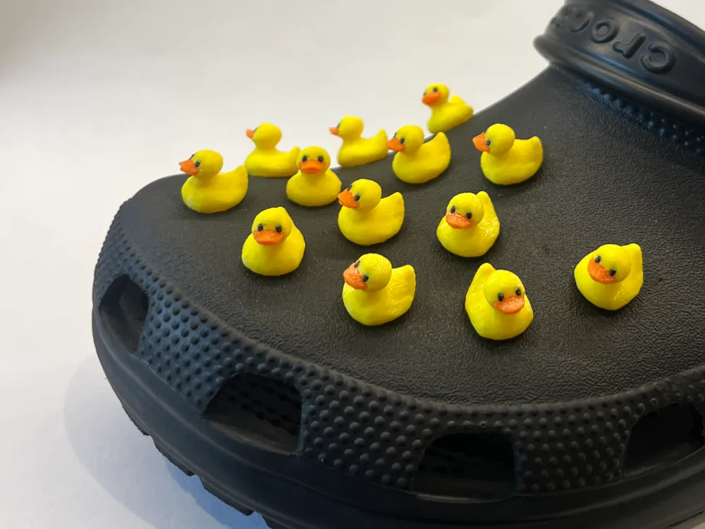 Duck Croc Charm Mini Animals (shoe accessory) - Free 3D Print Model ...