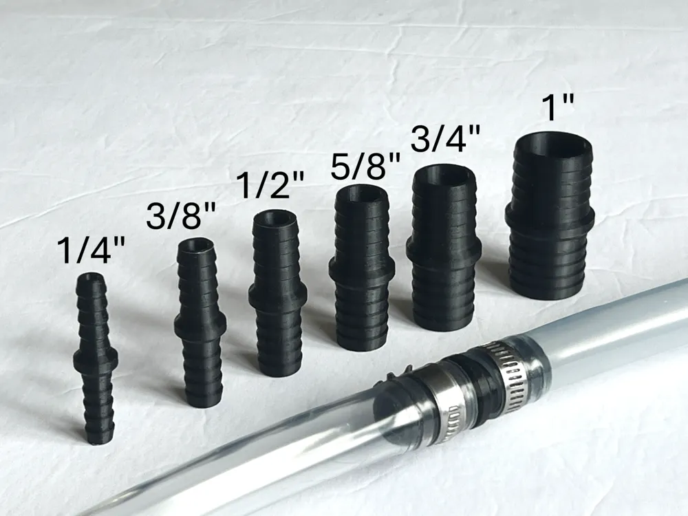 Barb Union Tube / Hose Splice joint fitting - Free 3D Print Model ...