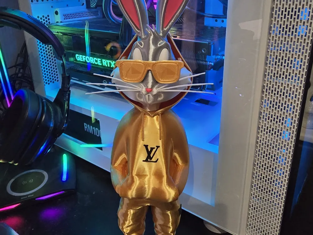 Separate Urban Bugs Bunny louis vuitton logo by Wozzy3dHub MakerWorld ...