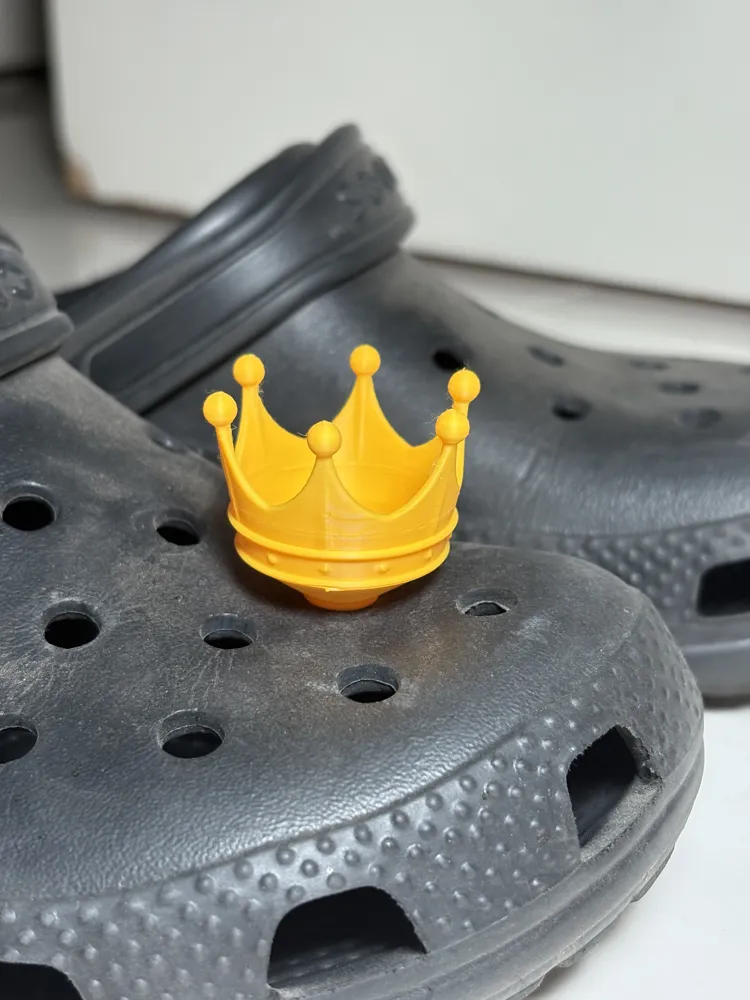 Crocs Crown Jibbitz Charms Queen King by H² Studio MakerWorld: Download ...