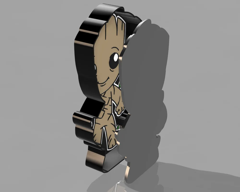 Groot Lightbox LED Lamp by Magic Studio 3D - MakerWorld