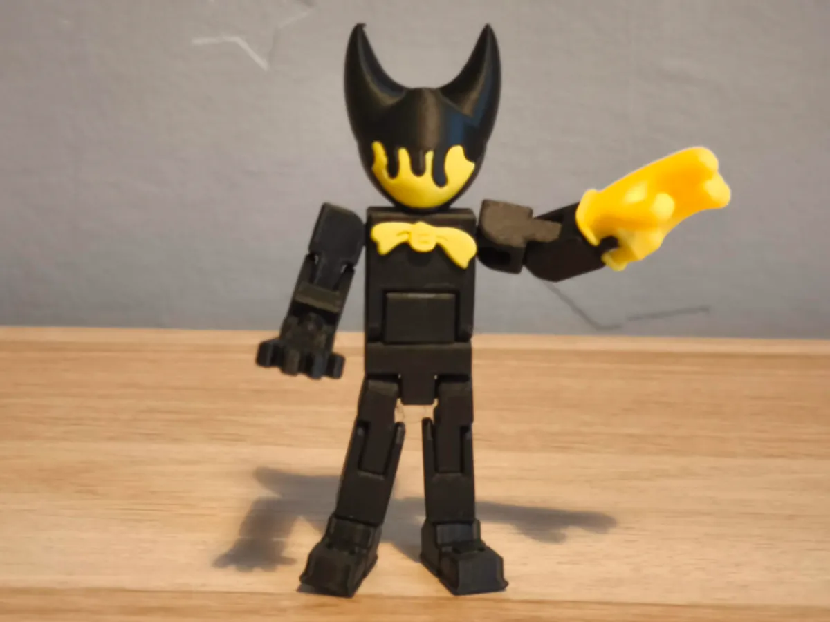 Ink Bendy – Stylised Ink Demon Figure - Free 3D Print Model - MakerWorld
