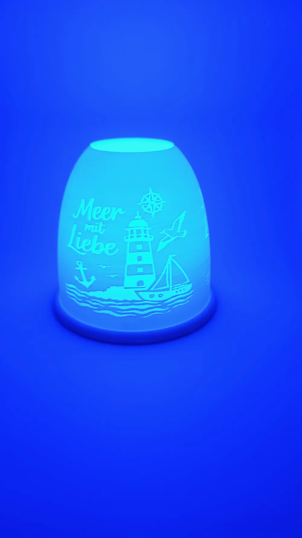 Sea with Love Lighthouse Tealight - Puck Light - Free 3D Print Model ...