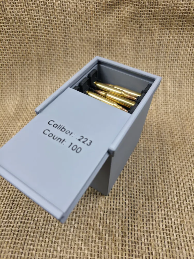 .223 Ammo Storage Case - Free 3D Print Model - MakerWorld