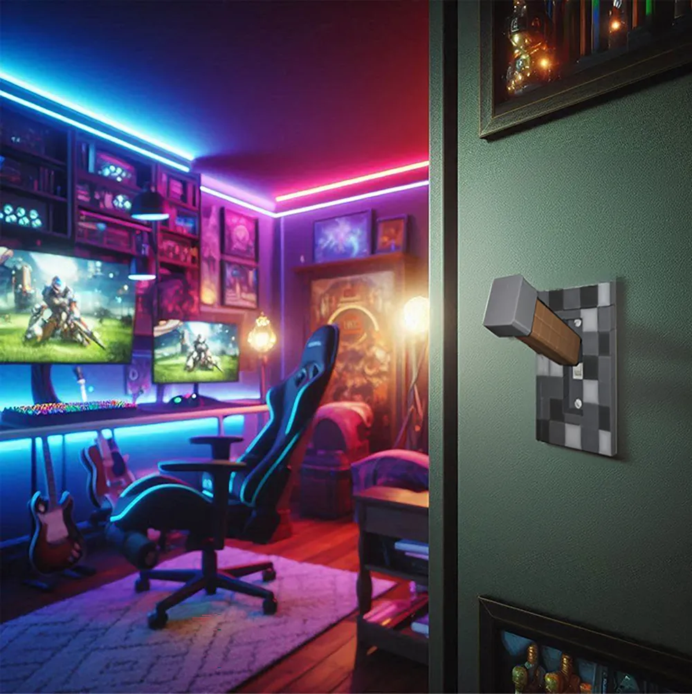 Minecraft Light Switch Lever - 2 at a time by RM Engineering MakerWorld: Download Free 3D Models