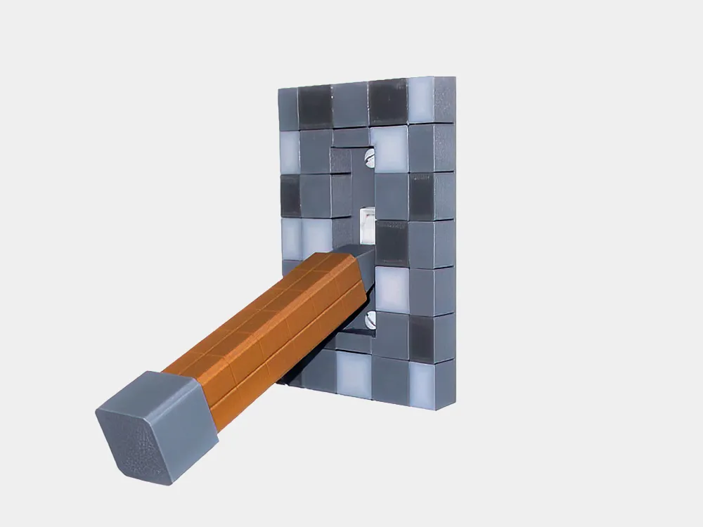 Minecraft Light Switch Lever - 2 at a time by RM Engineering MakerWorld ...