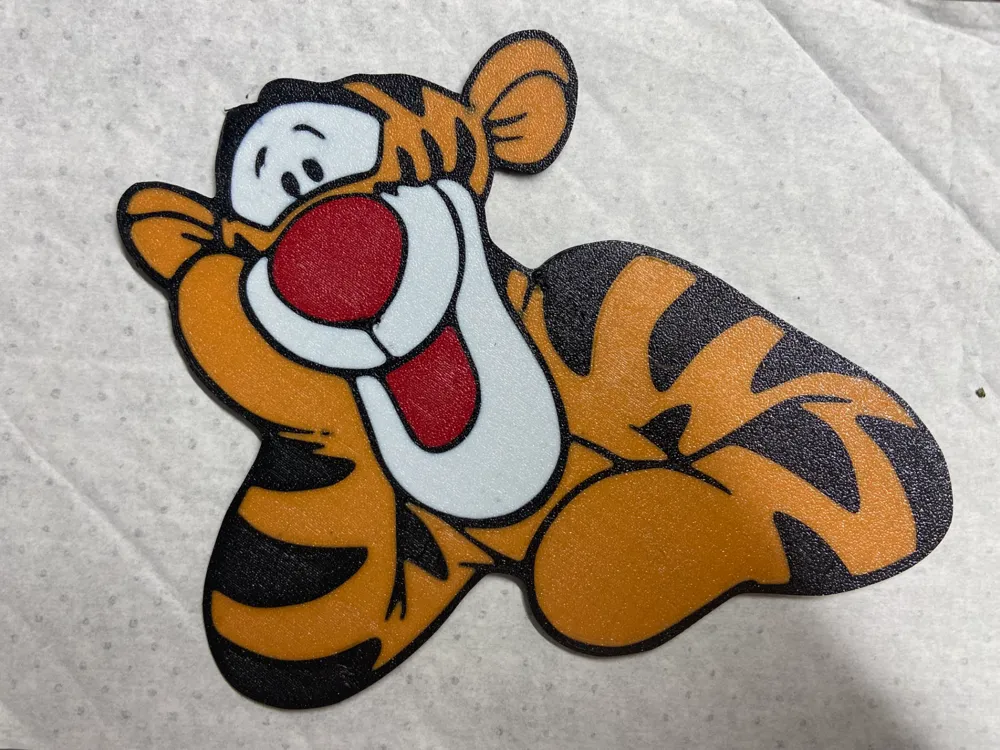 Cute Tigger Wall Art by Morganja MakerWorld: Download Free 3D Models