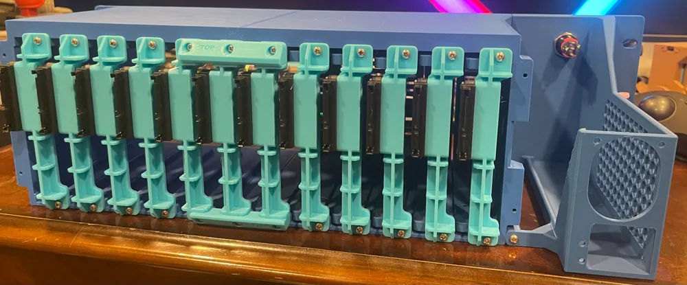 12 Trays HDD Enclosure, 3U Rack Mountable by Shaztech.info - MakerWorld