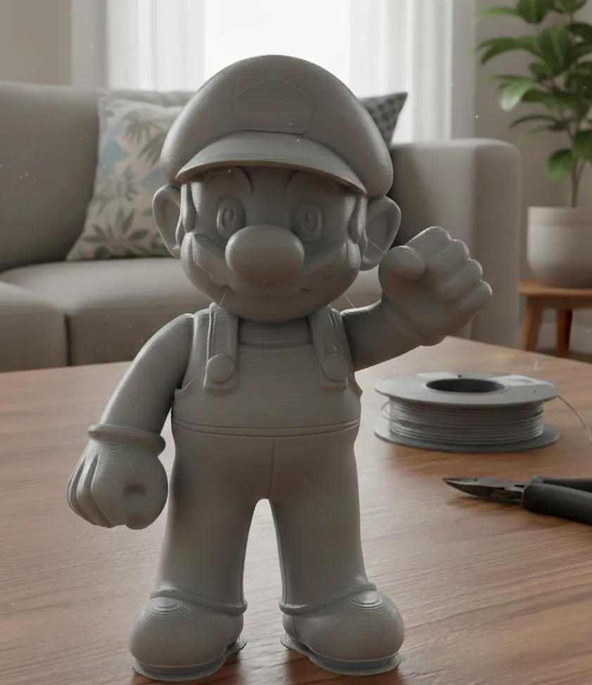 Mario like figurine - Free 3D Print Model - MakerWorld