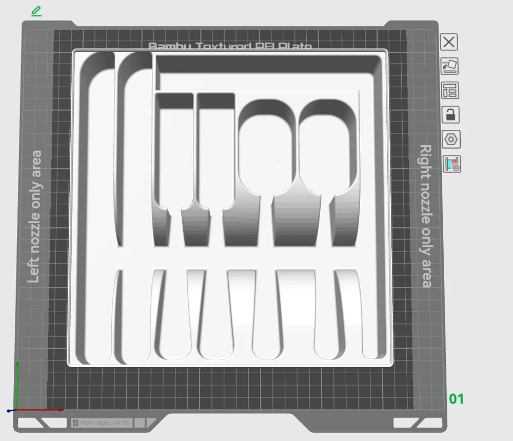 Gridfinity Deep Silverware Tray - Free 3D Print Model - MakerWorld