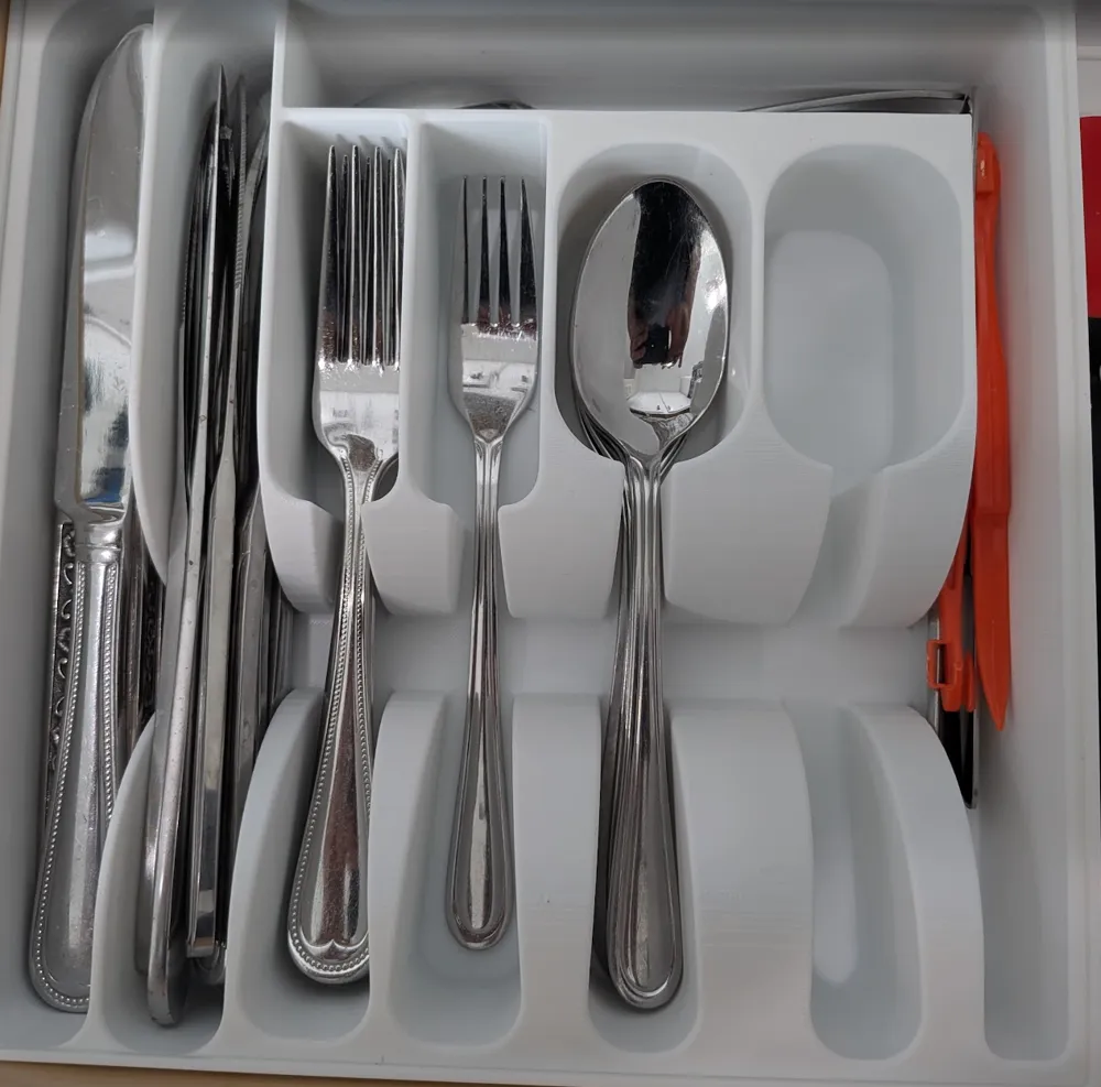 Gridfinity Deep Silverware Tray by coreykbassMakerWorld: Download Free ...