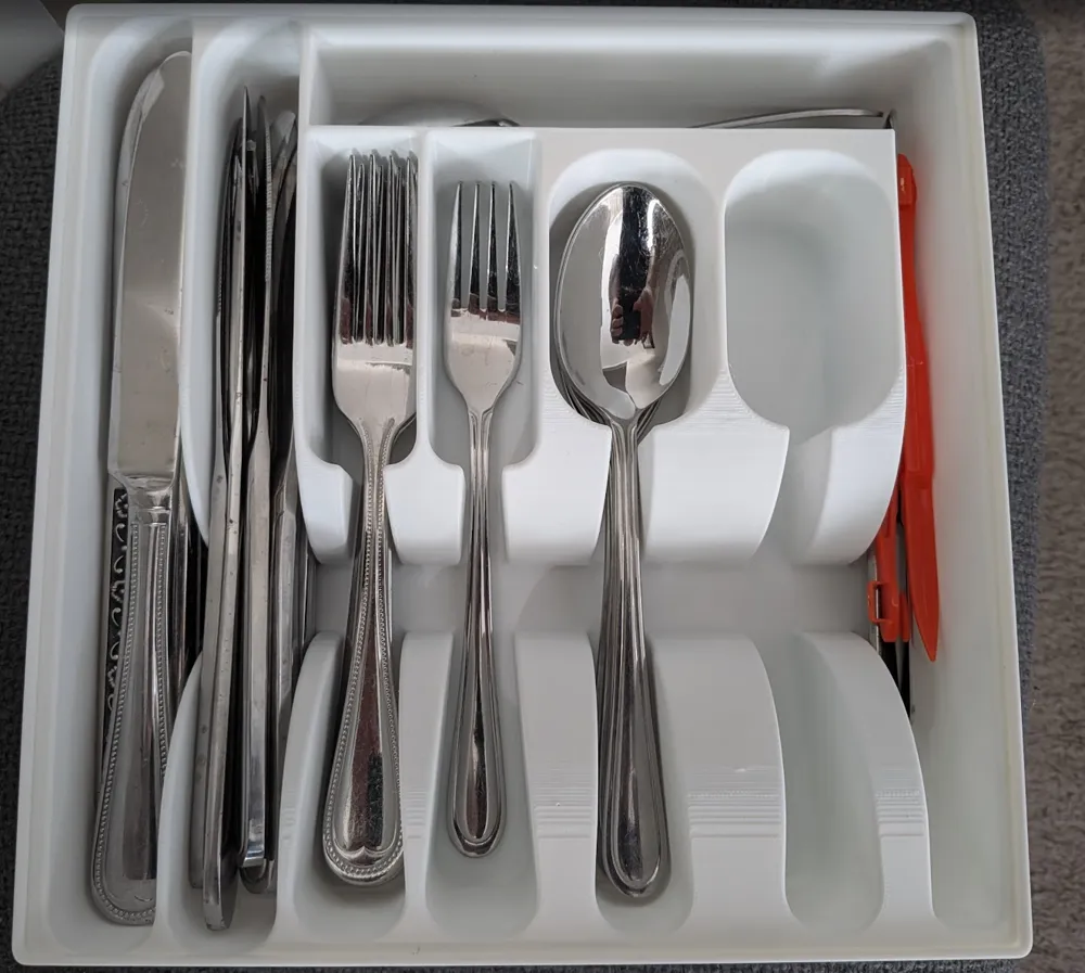 Gridfinity Deep Silverware Tray by coreykbassMakerWorld: Download Free ...