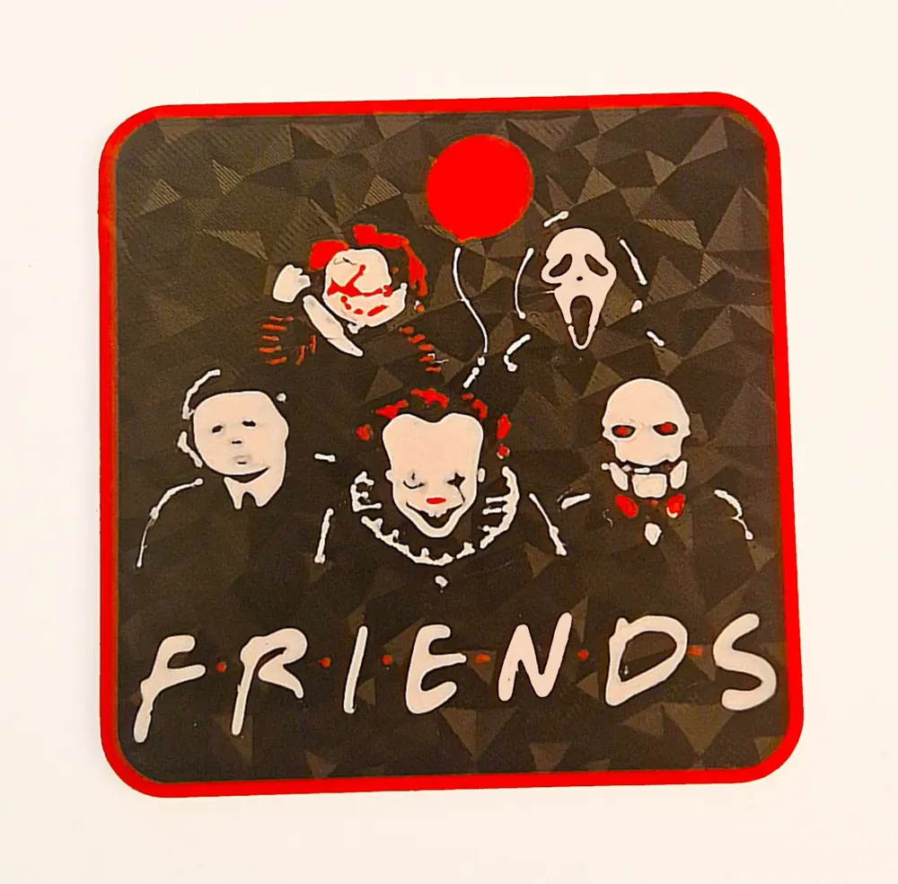 Horror 'Friends' Coaster V2 - Free 3D Print Model - MakerWorld