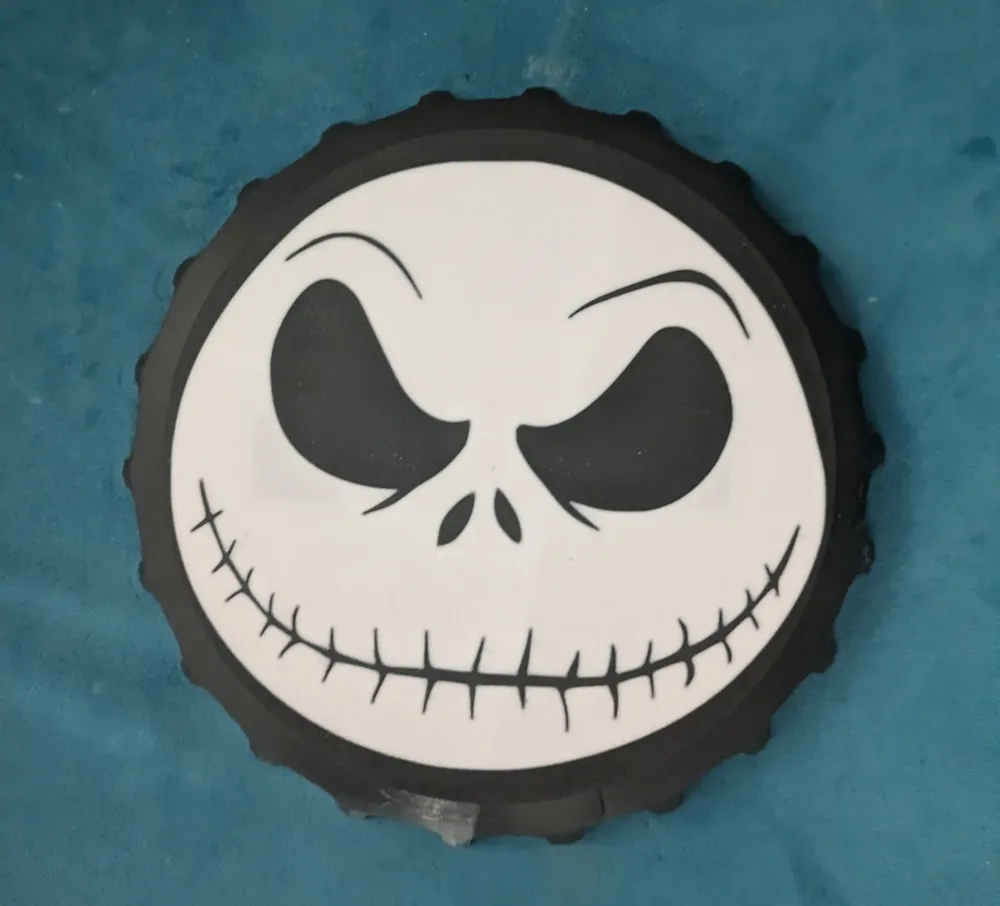 Jack skellington bottle cap by cruse2382 - MakerWorld