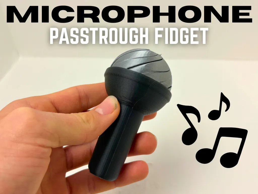 MICROPHONE Passthrough Vortex Fidget - Free 3D Print Model - MakerWorld