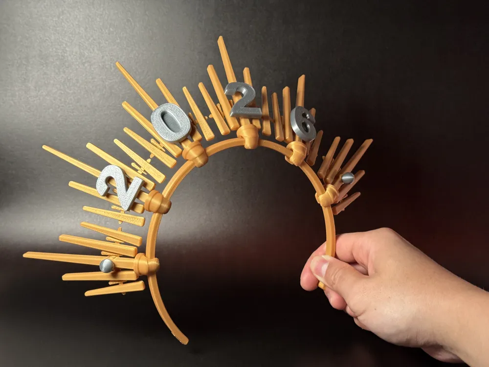 2026 Bonne Année Couronne | Couronnes Pipin World - Modèle d'Impression ...