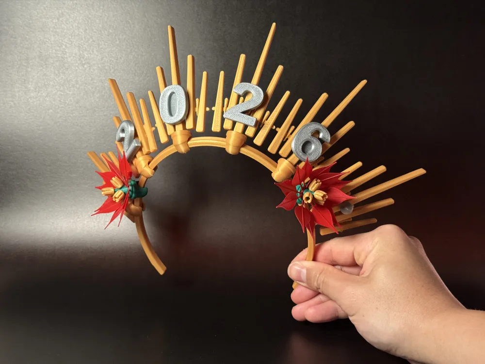 2026 Bonne Année Couronne | Couronnes Pipin World - Modèle d'Impression ...