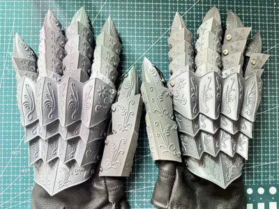 Medieval Gothic Gauntlet Wearable High Flexibility by akesong ...