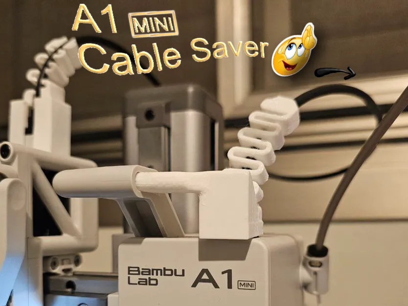 A1 mini Cable Saver Remixed by S3D MakerWorld: Download Free 3D Models