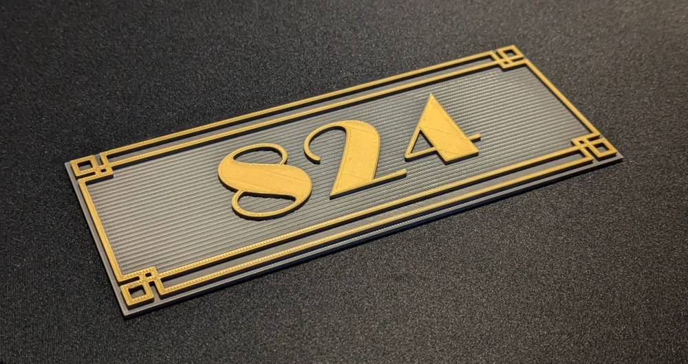 Customizable Art Deco Sign by Wile E. 3D MakerWorld: Download Free 3D ...